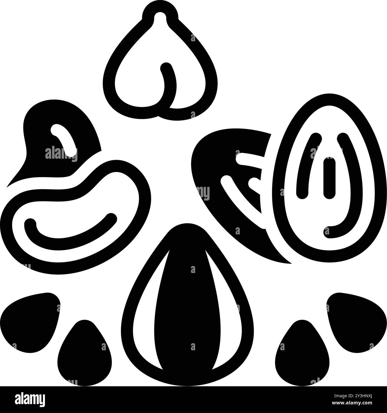 Icon for nuts, protein Stock Vector Image & Art - Alamy