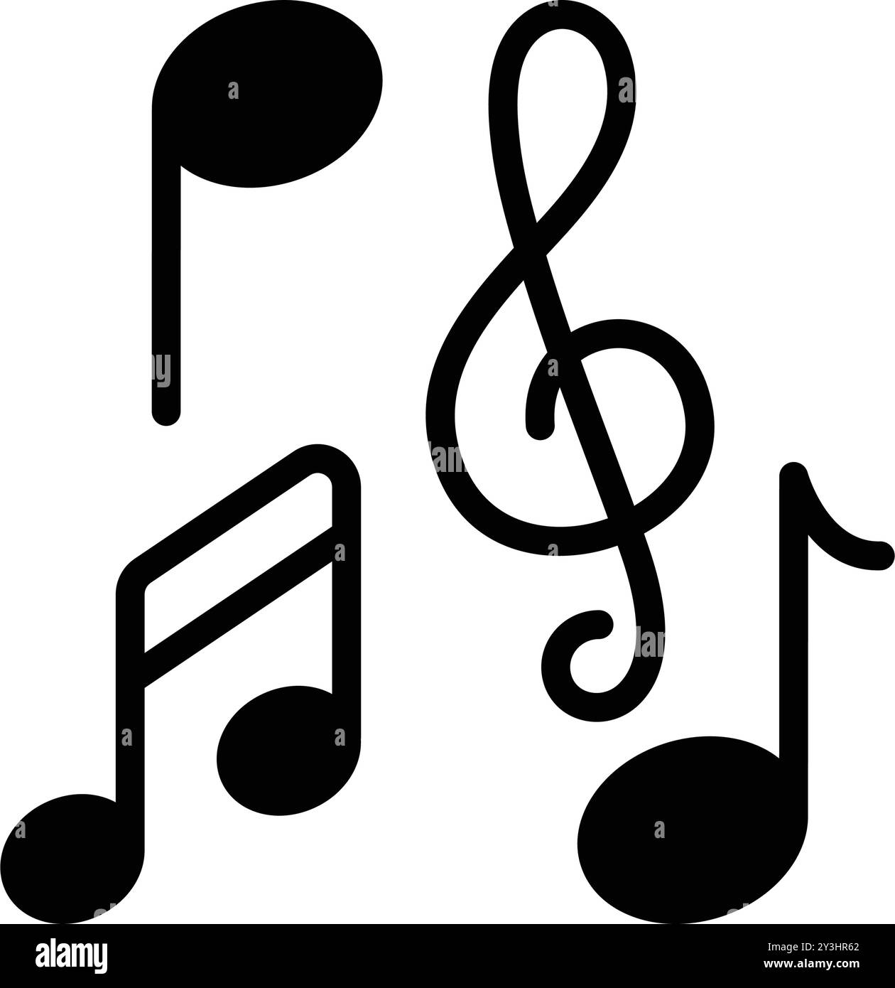 Icon for musical note, notation Stock Vector Image & Art - Alamy