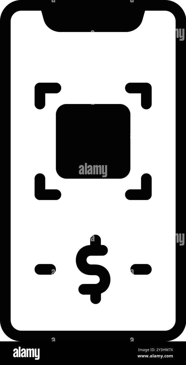 Icon for payment, scan Stock Vector Image & Art - Alamy