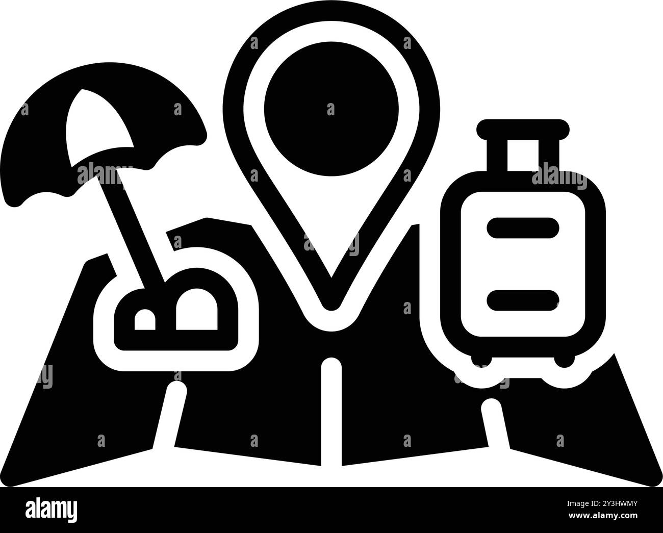 Icon for destination, map Stock Vector Image & Art - Alamy