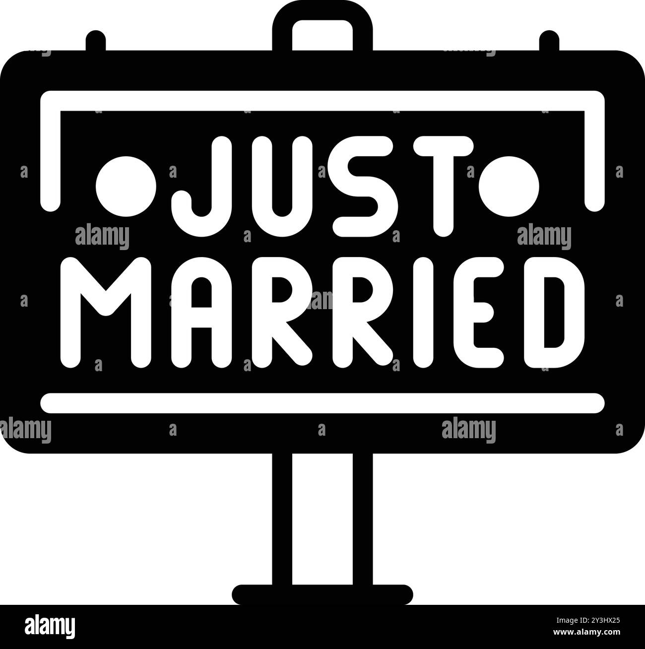 Icon for just married sign, marriage Stock Vector Image & Art - Alamy