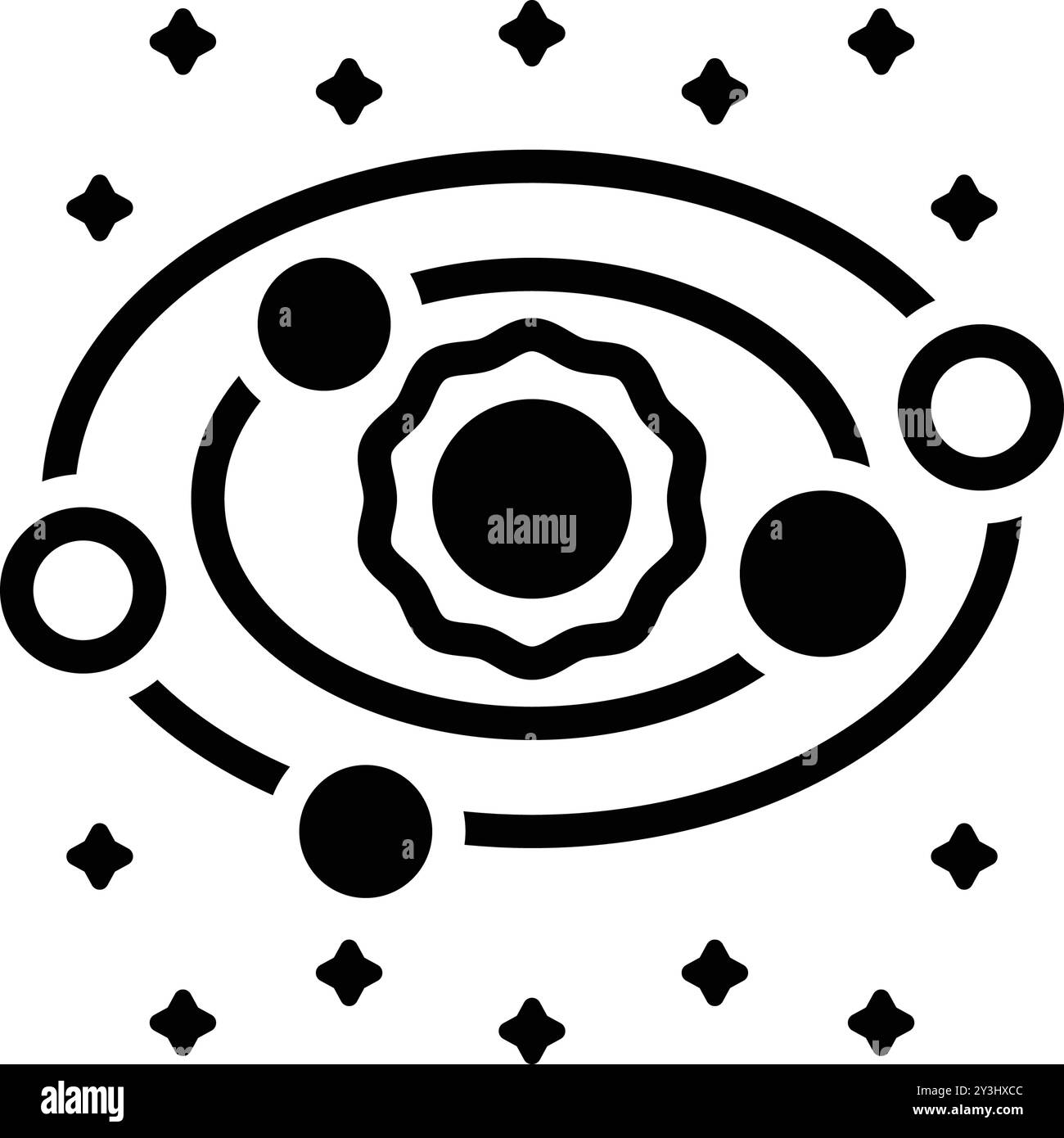 Icon for solar system, planetary Stock Vector Image & Art - Alamy