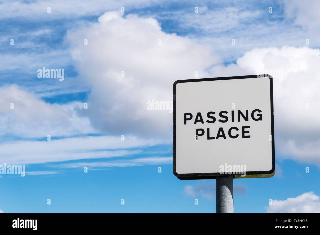 Passing place road sign hi-res stock photography and images - Alamy