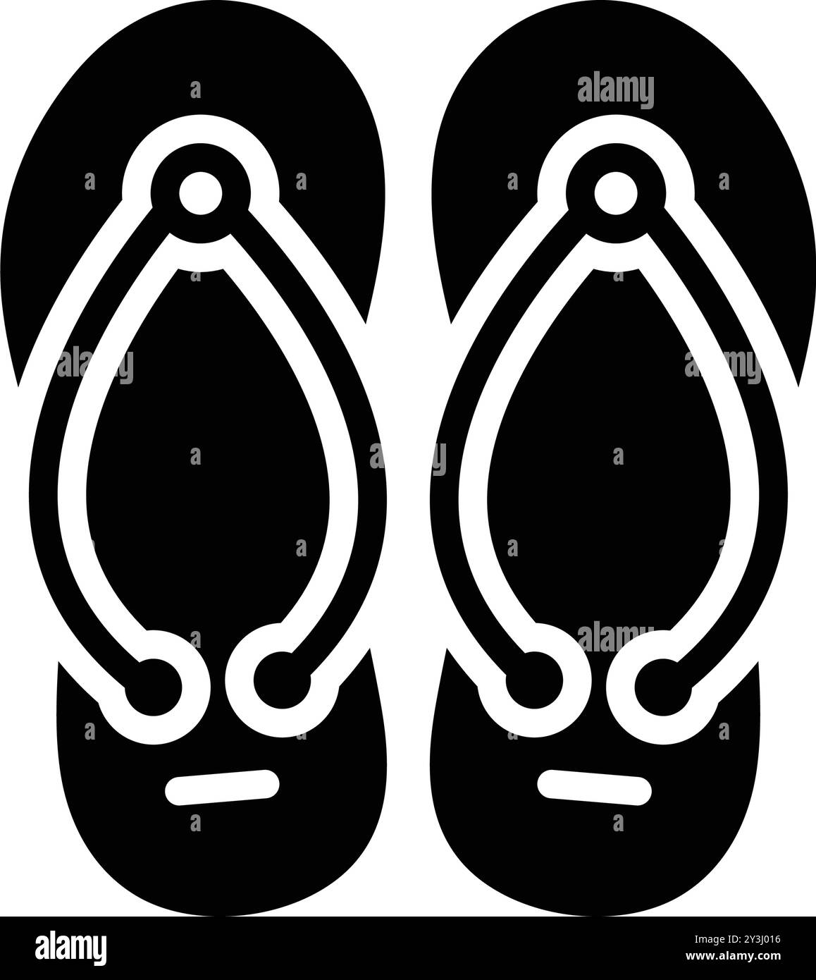 Flip flops logo vector Black and White Stock Photos & Images - Alamy
