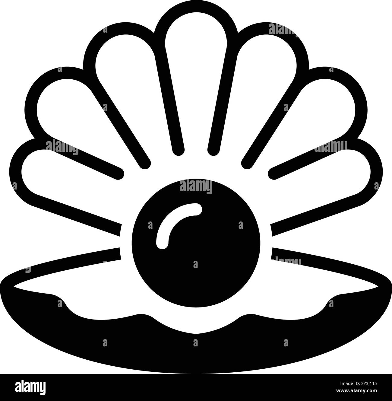 Pearl oyster underwater Stock Vector Images - Alamy