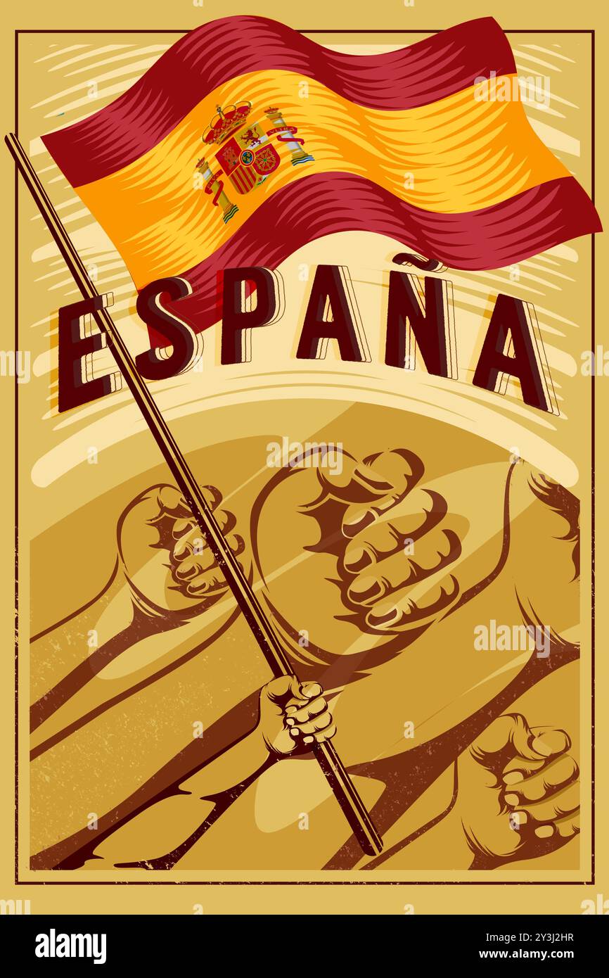 Spainsh flag Stock Vector Images - Alamy