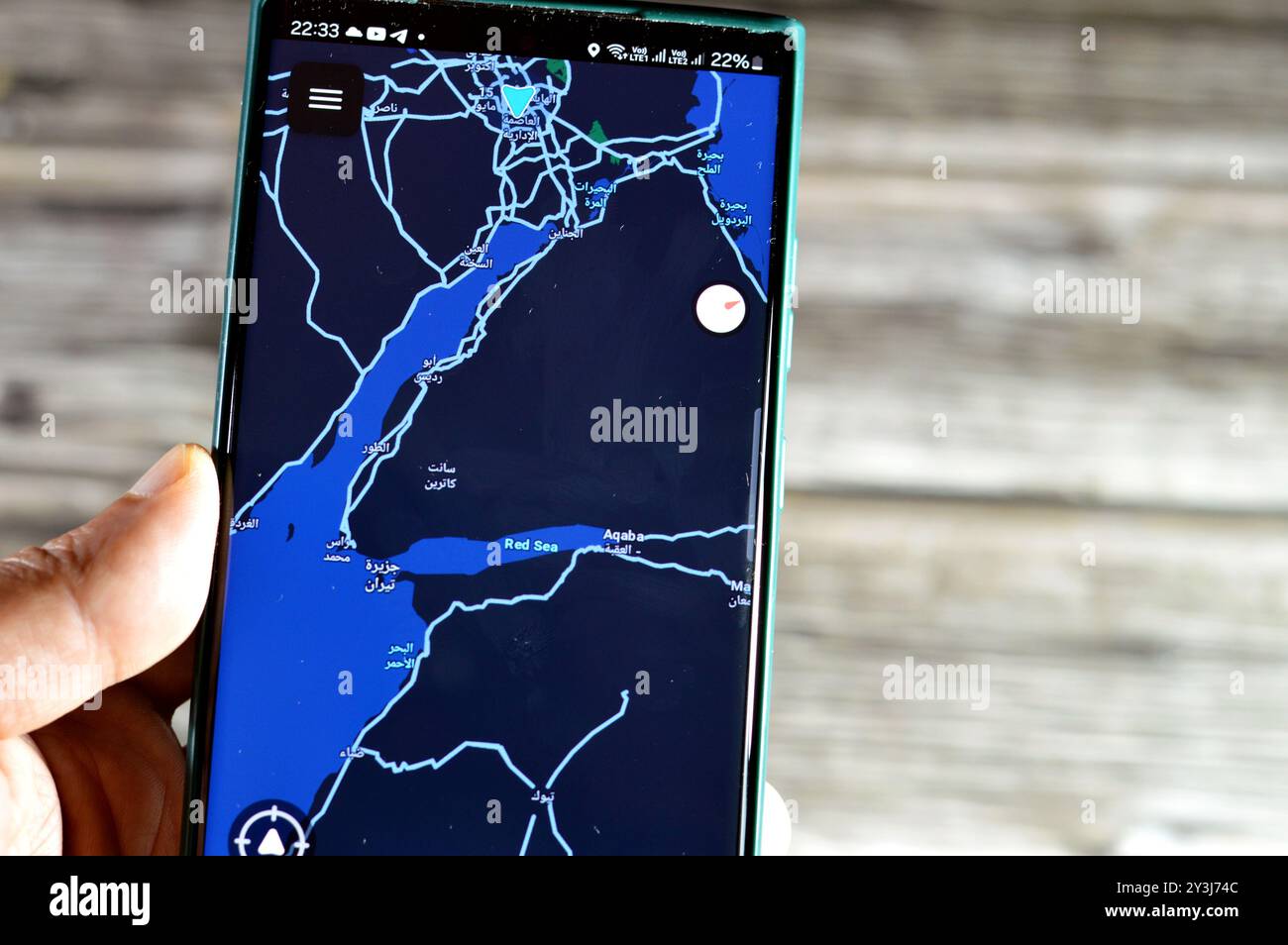 Egypt red sea on map hi-res stock photography and images - Alamy