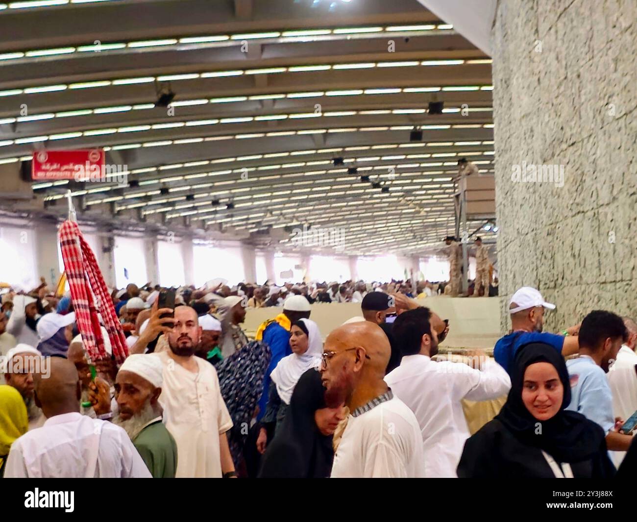 Mina, Saudi Arabia, June 17 2024: Mina, Muna, or the city of tents, the ...