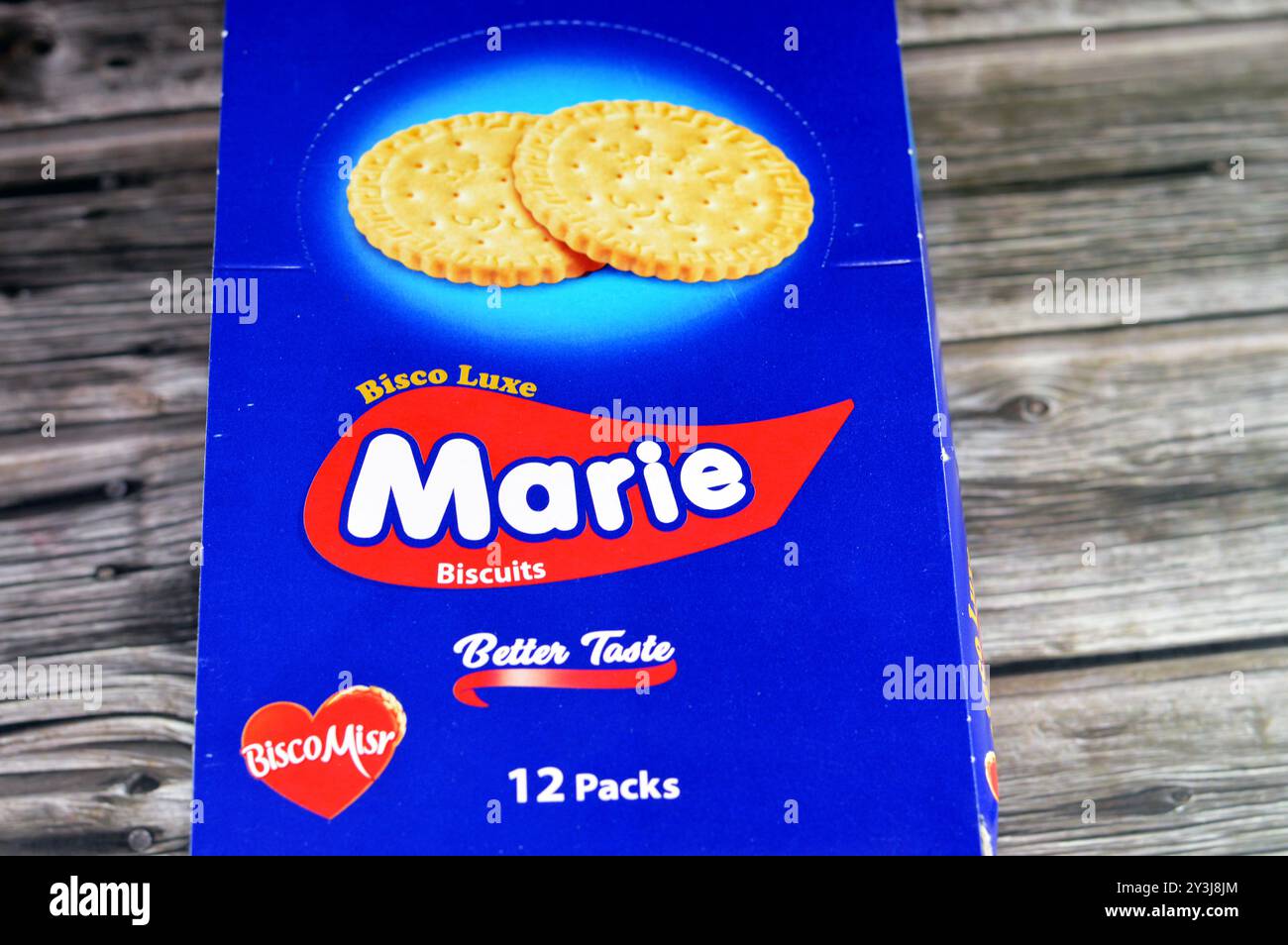 Cairo, Egypt, September 4 2024: Bisco Luxe Marie biscuits, By Bisco ...