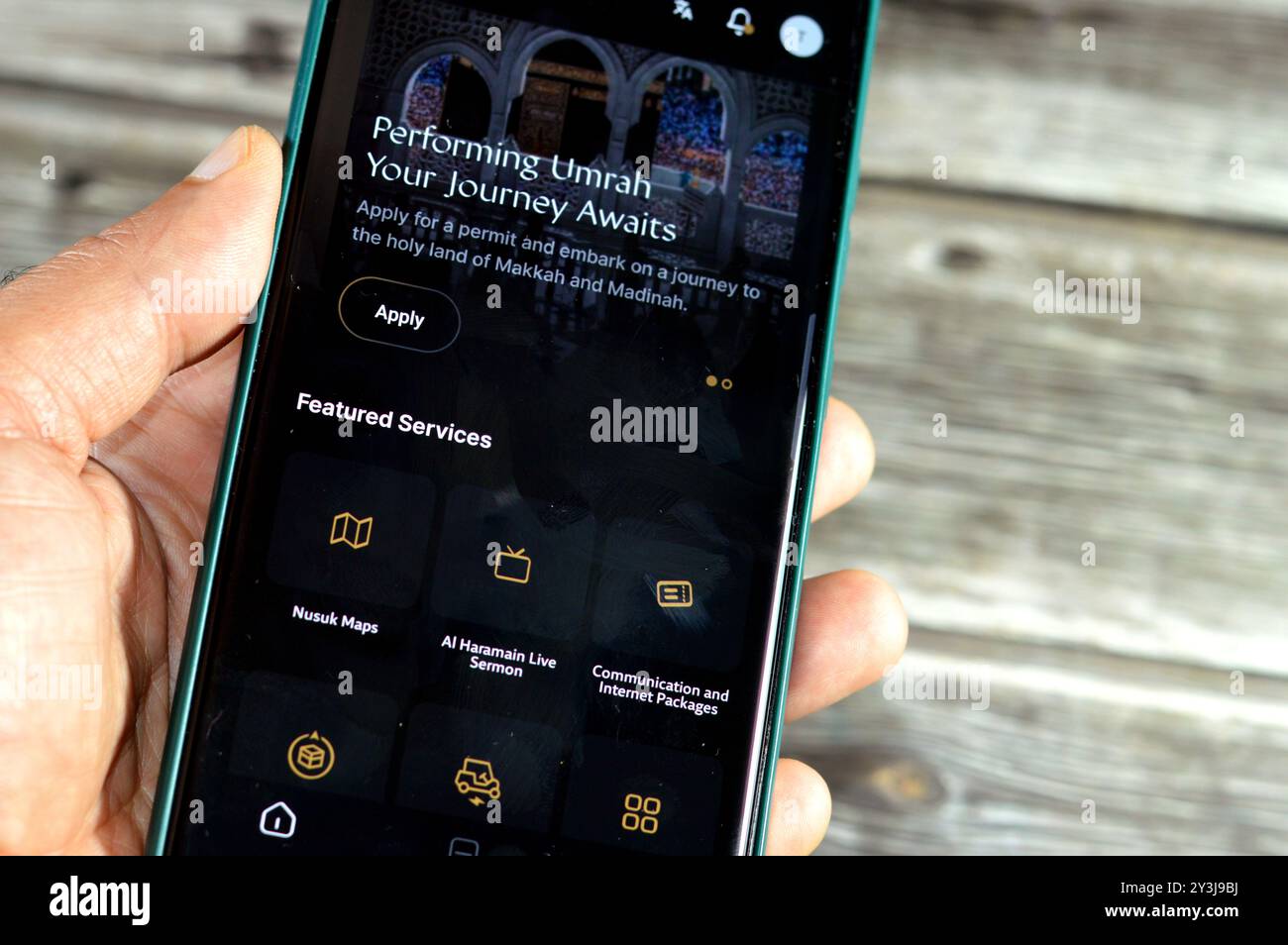 Cairo, Egypt, August 27 2024: Nusuk Application, Saudi electronic platform, the official ...