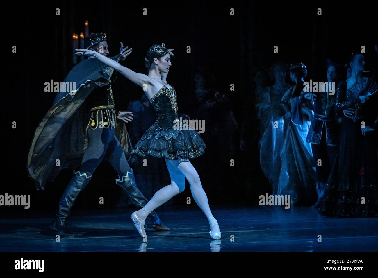Chloe Misseldine as Odette/Odil. The State Ballet of Georgia performs a ...