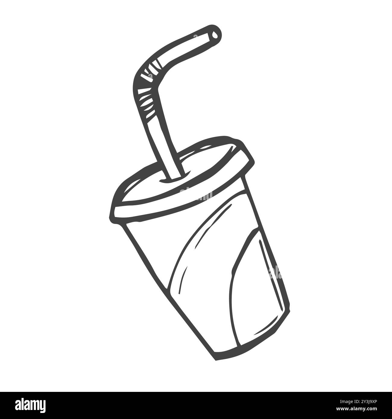 Disposable cup lid outline Stock Vector Images - Alamy