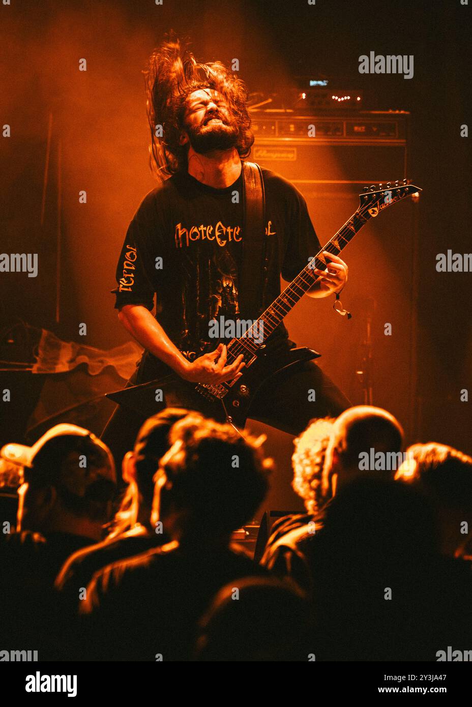 Copenhagen, Denmark. 13th Sep, 2024. The Danish death metal band Livløs ...