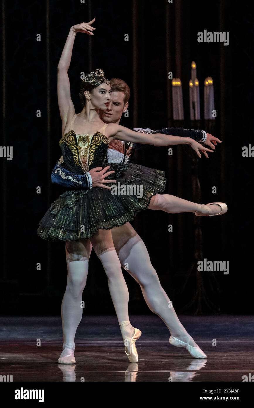 Chloe Misseldine as Odette/Odil. The State Ballet of Georgia performs a ...