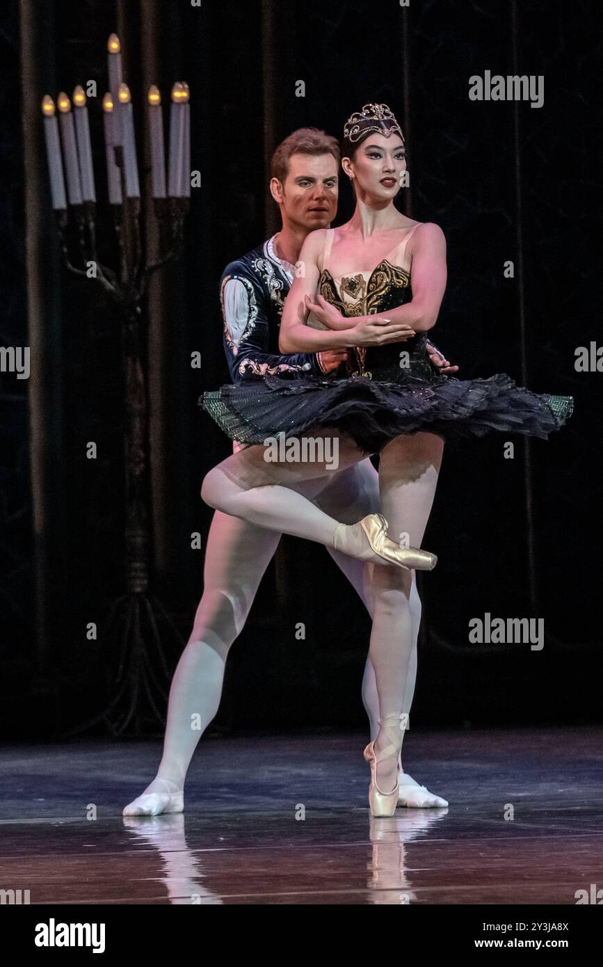 Chloe Misseldine as Odette/Odil. The State Ballet of Georgia performs a ...
