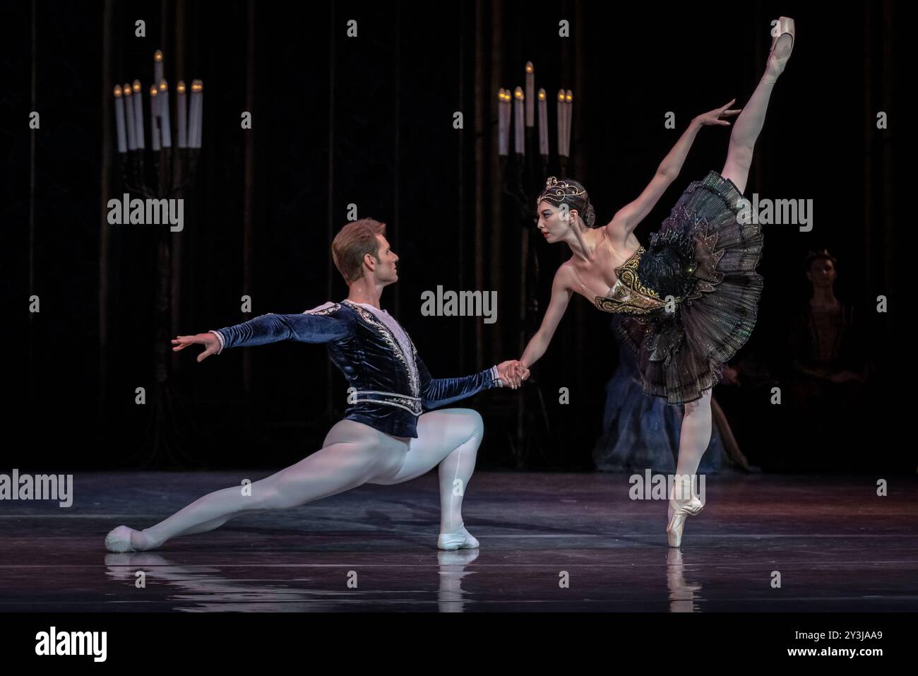 Chloe Misseldine as Odette/Odil. The State Ballet of Georgia performs a ...