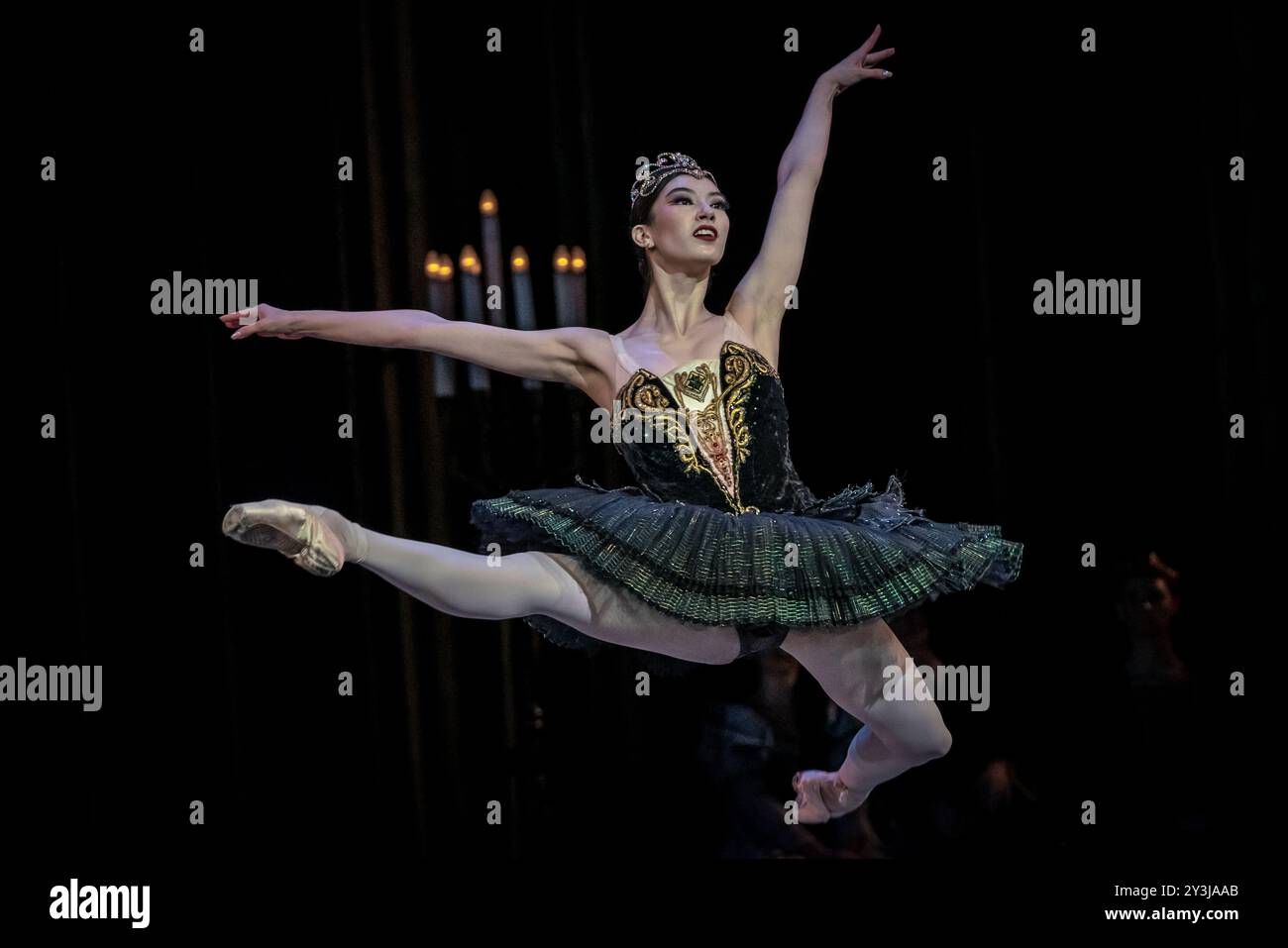 Chloe Misseldine as Odette/Odil. The State Ballet of Georgia performs a ...