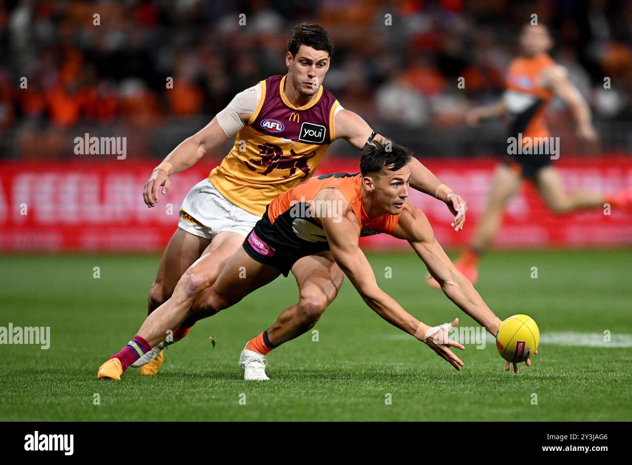 Sydney, Australia. 14th Sep, 2024. Isaac Cumming of the Giants competes ...
