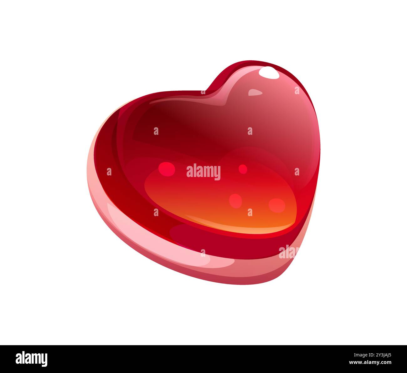 Valentine heart candy lollypop, sweet and confectionery. Isolated ...