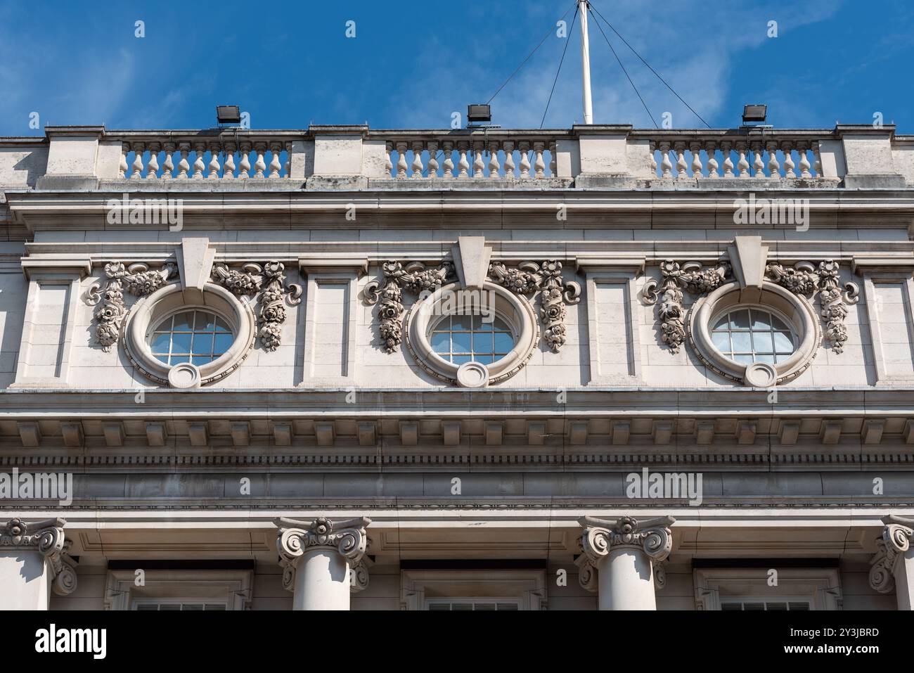 Ornate architecture on 55 Whitehall, currently Department for Energy ...