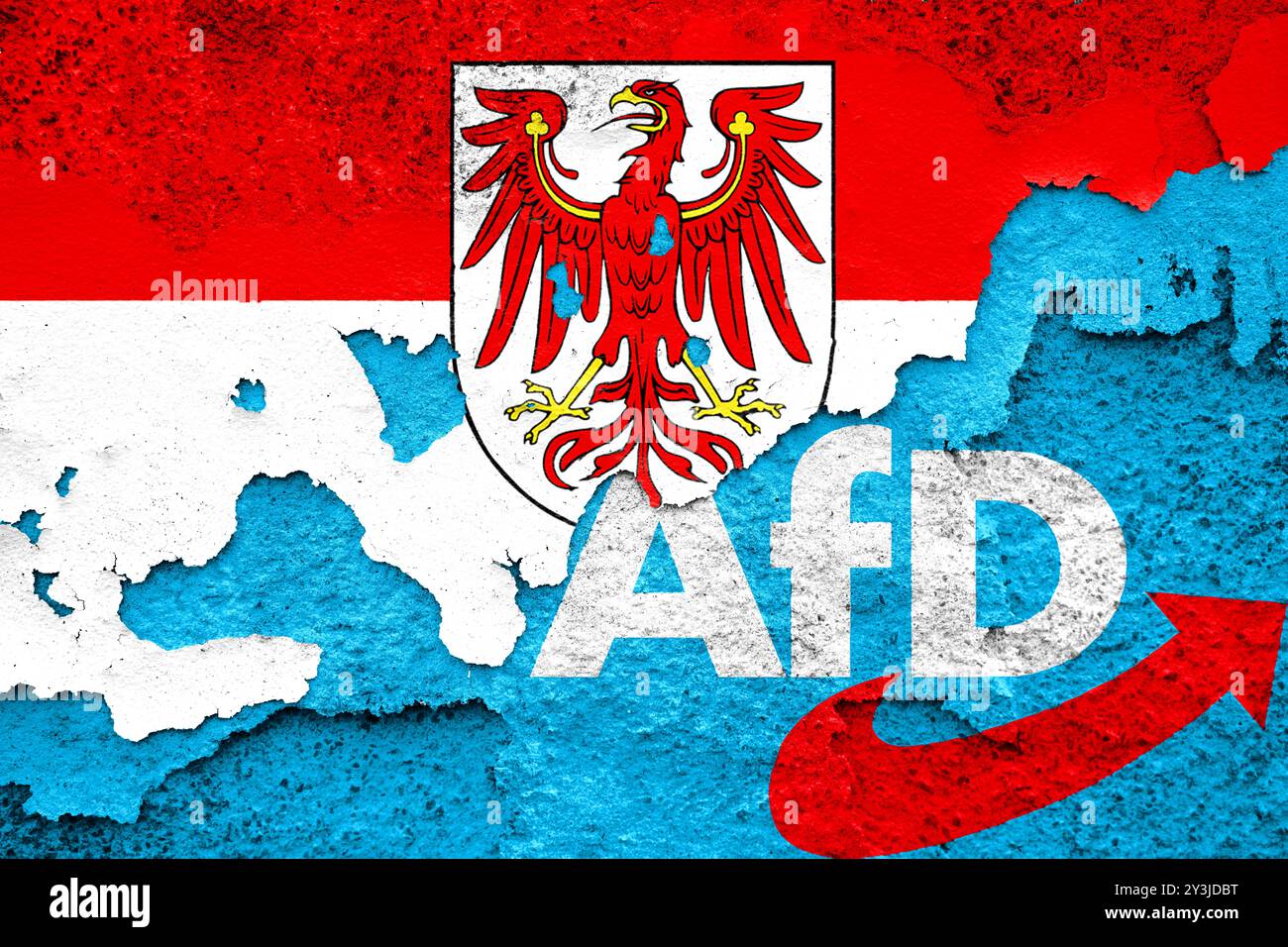 14 September 2024: Symbolic image of the rise of the AfD Alternative ...