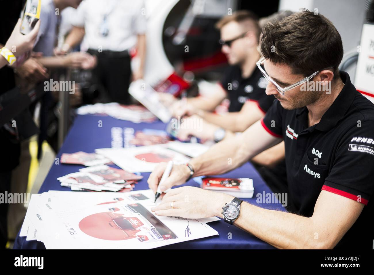 Autograph session, fans, supporters, public, spectators during the 2024 ...