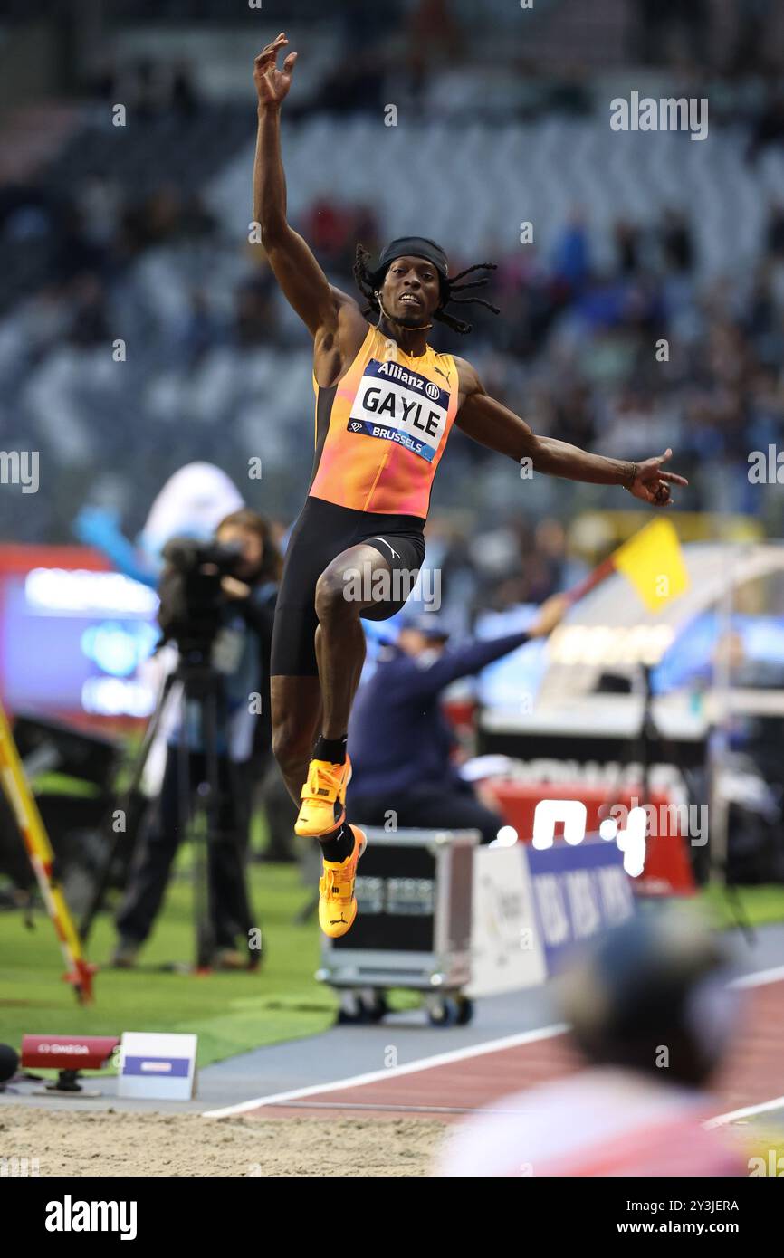 Brussels, Belgium. 13th Sep, 2024. Tajay Gayle of Jamaica competes ...