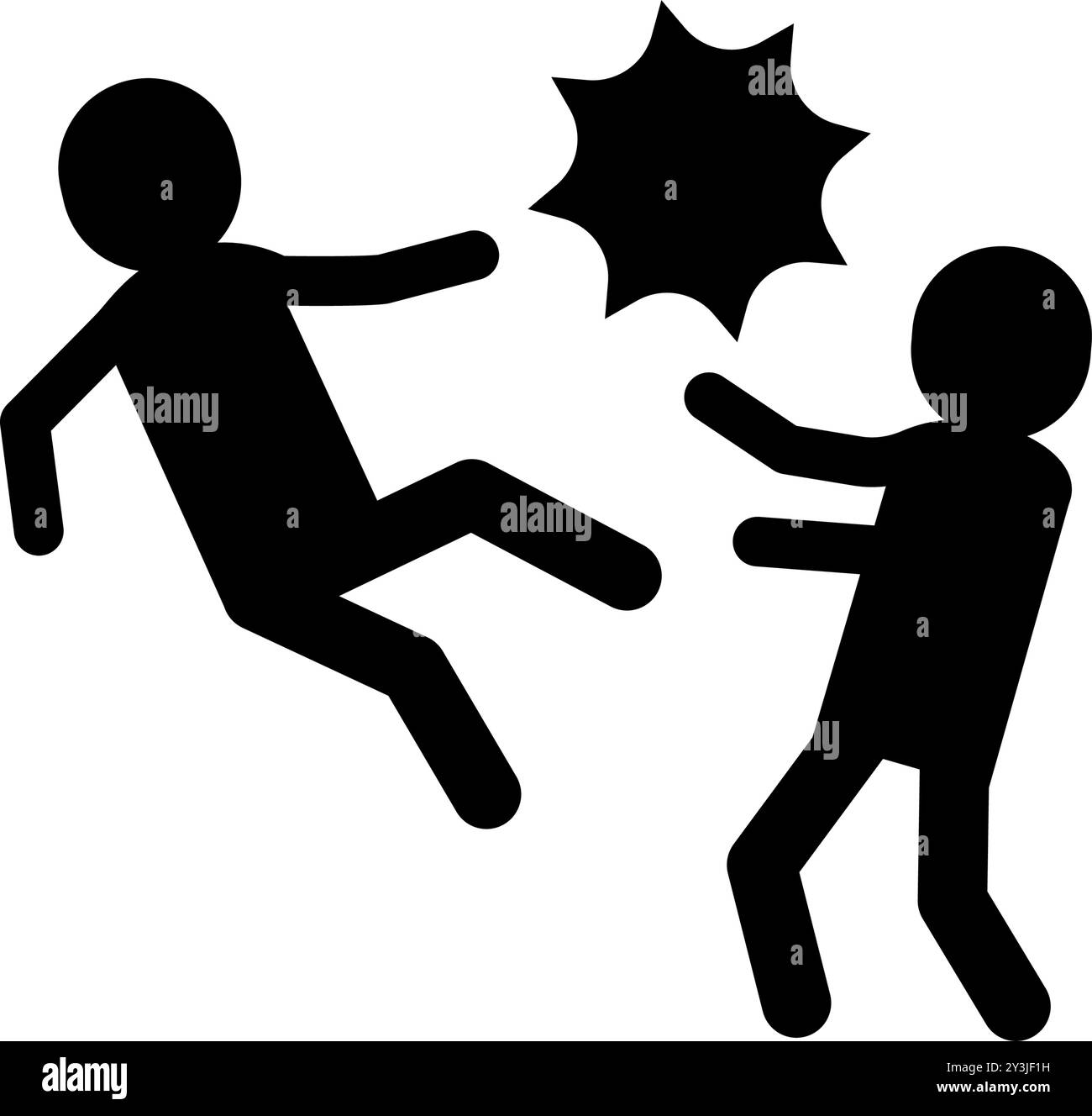 Pictograms for collision warning, safety signs, danger, and alerts ...