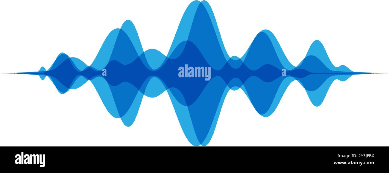 Sound wave abstract vector background Stock Vector Image & Art - Alamy
