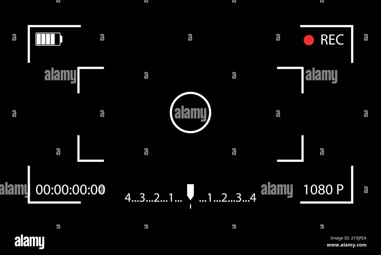 Camera Frame Interface Viewfinder Stock Vector Image And Art Alamy