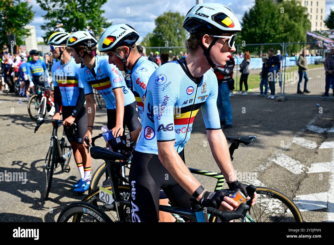 Hasselt, Belgium. 14th Sep, 2024. Xander Scheldeman pictured after the ...