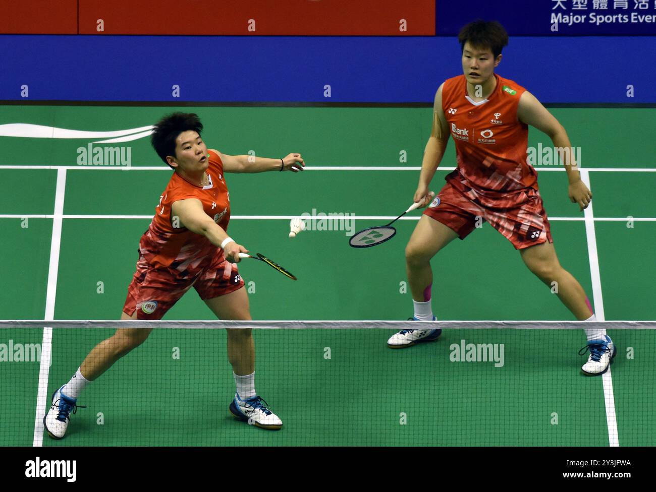 Hong Kong, China. 14th Sep, 2024. Liu Shengshu/Tan Ning (L) of China ...