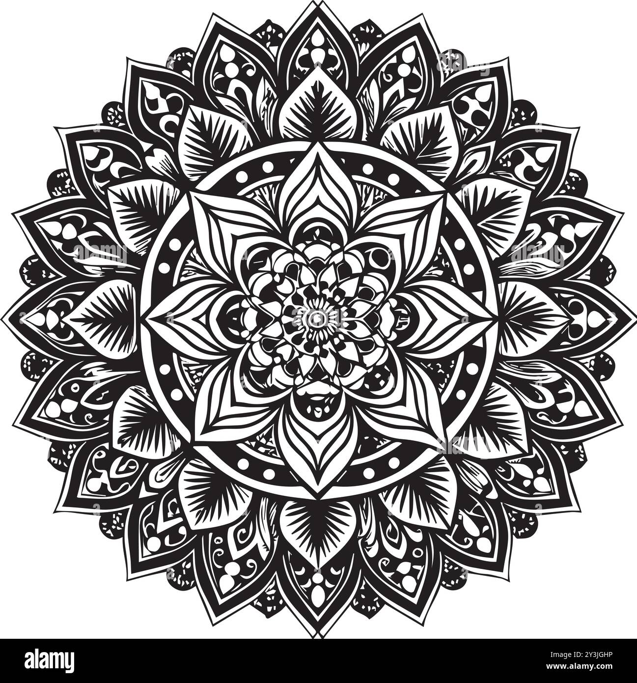 Intricate mandala pattern hi-res stock photography and images - Alamy