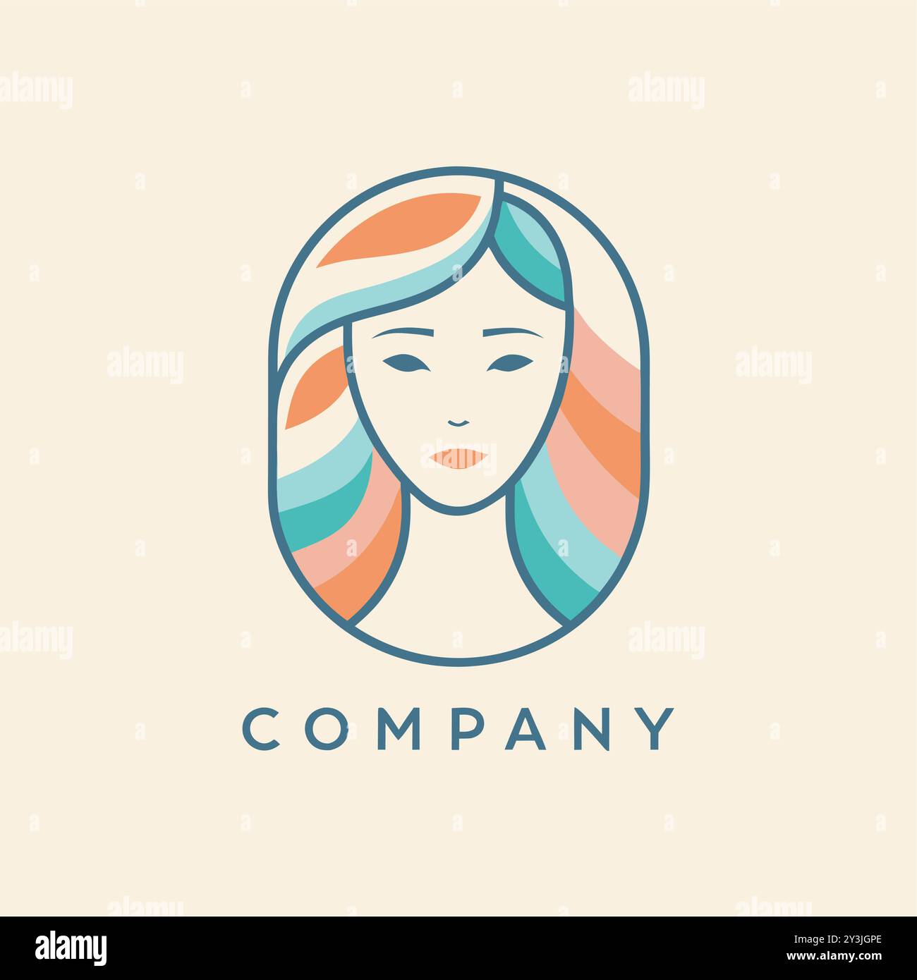 aesthetic woman logo for company Stock Vector Image & Art - Alamy