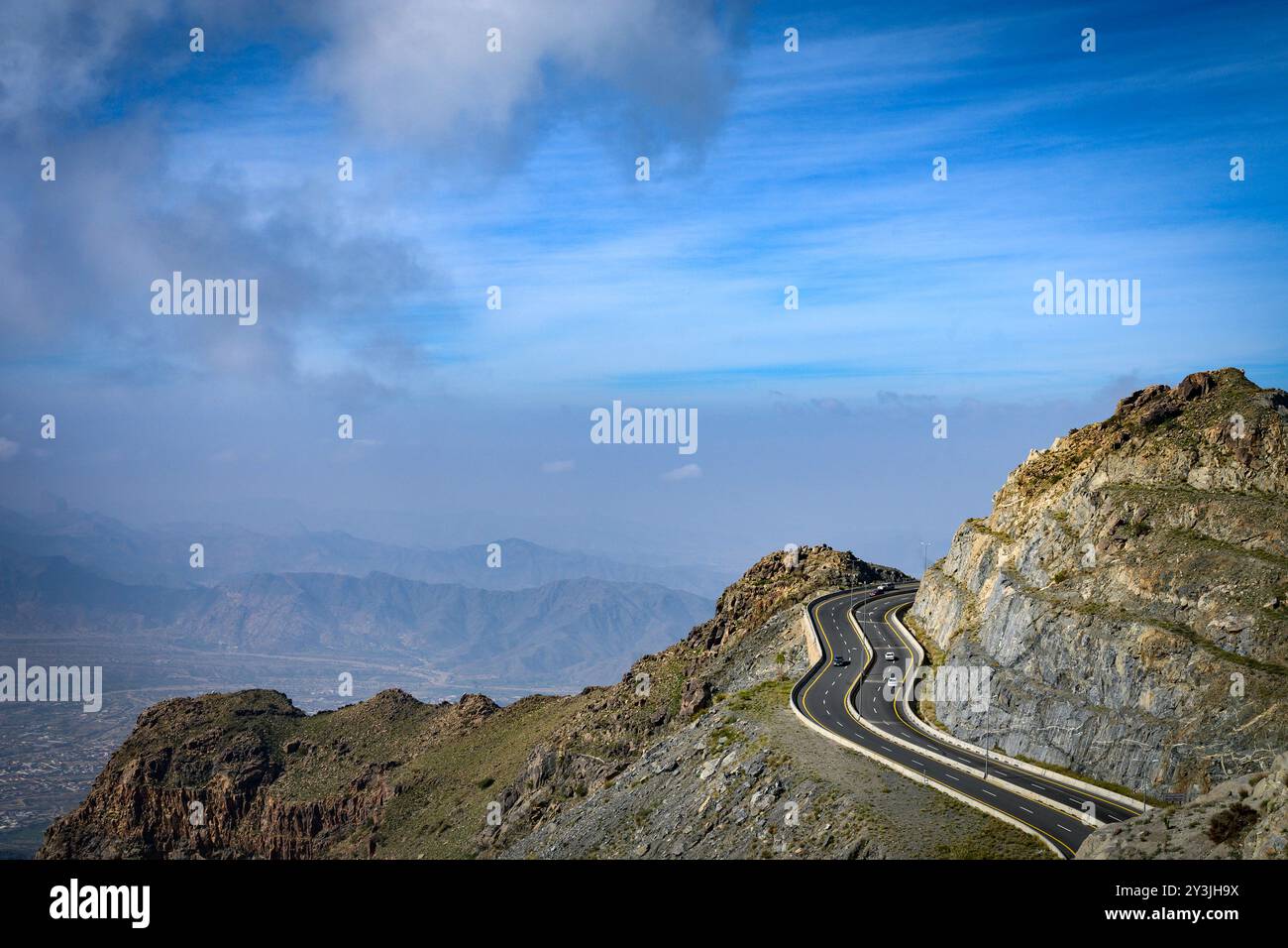 Beutiful mountain road to Taif from Makkah, Saudi Arabia Stock Photo ...