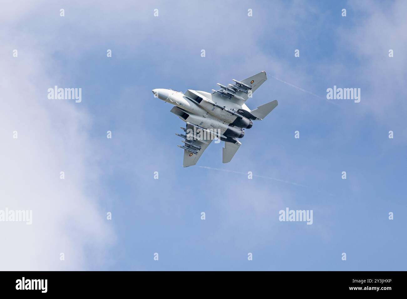 Qatari Emiri Air Force - Boeing F-15QA Ababil, performing at the Royal ...