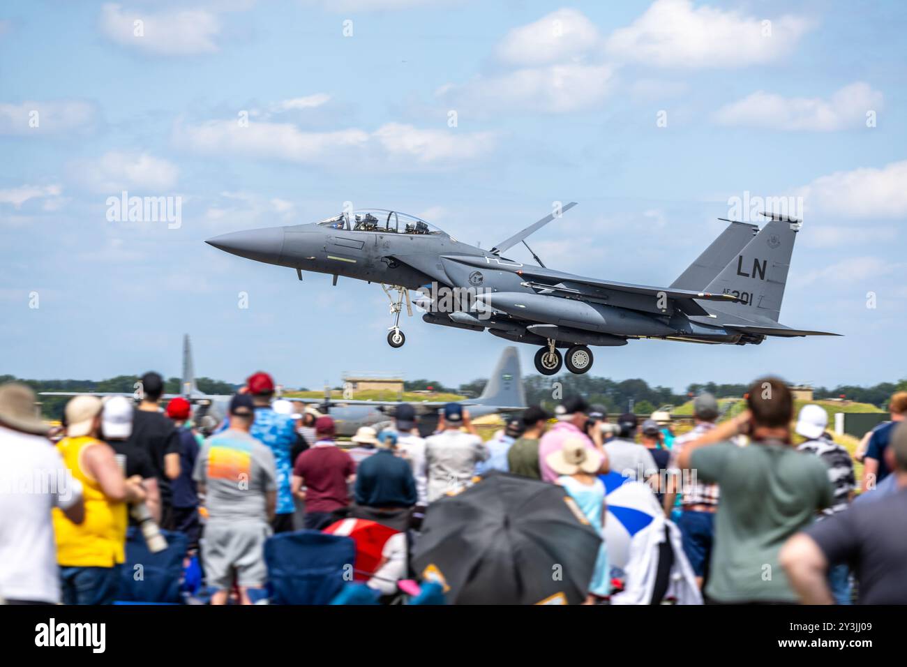 USAF - McDonnell Douglas F-15E Strike Eagle, arriving at RAF Fairford ...