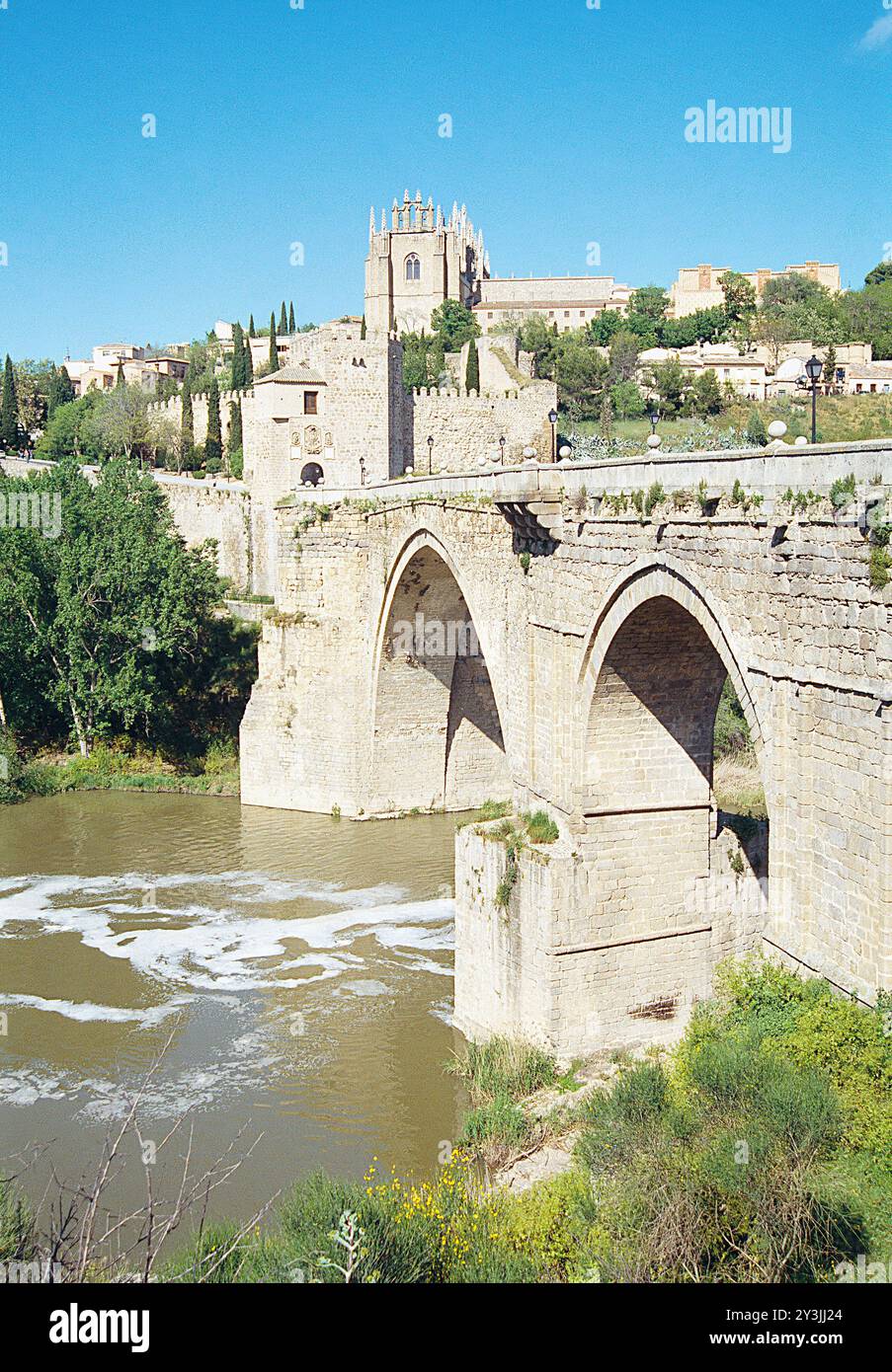 San Martin bridge. Toledo, Spain Stock Photo - Alamy