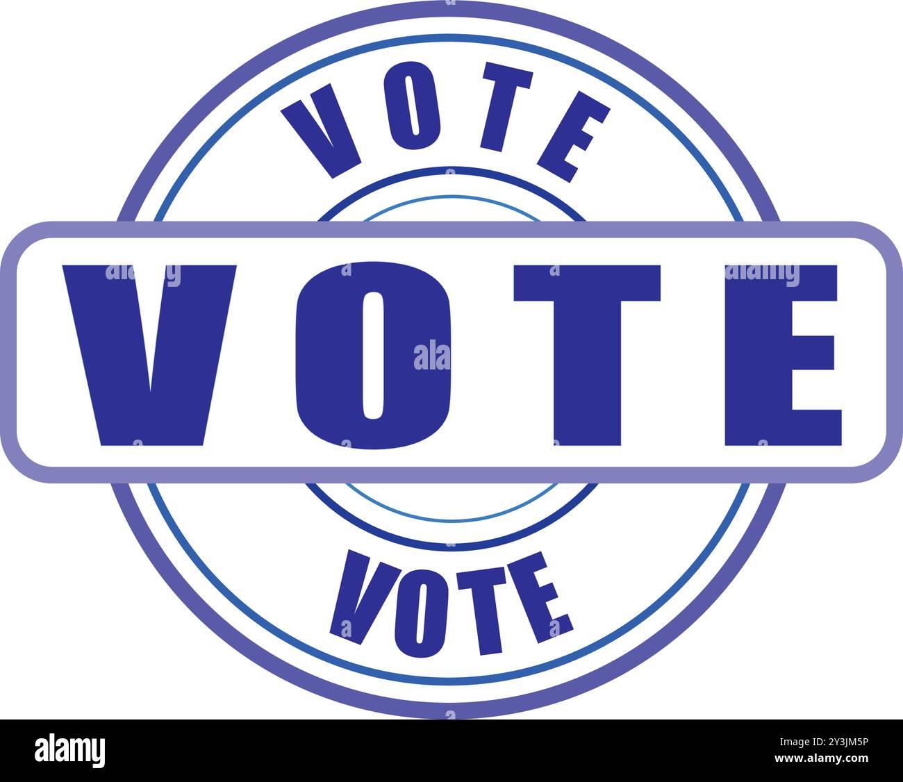 Vote Round rubber stamp design Stock Vector Image & Art - Alamy