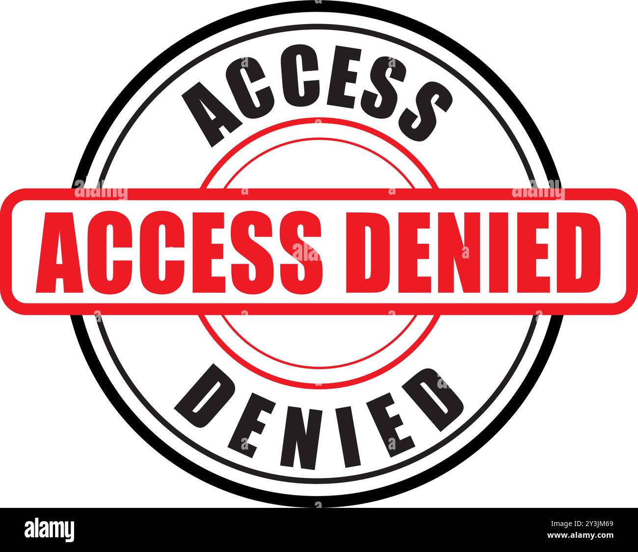 Access denied badge set hi-res stock photography and images - Alamy