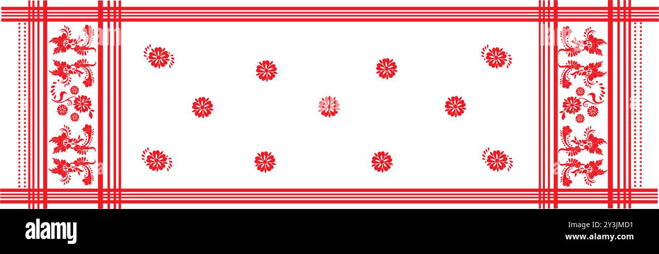 Gamosa pattern Cut Out Stock Images & Pictures - Alamy