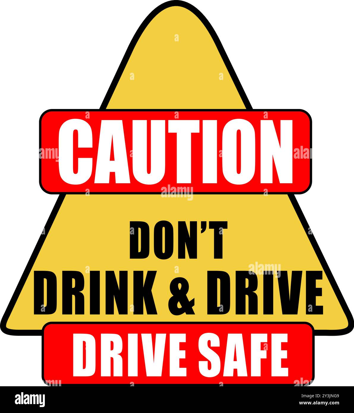 Do not Drink and Drive Caution road sign board 2 Stock Vector Image ...