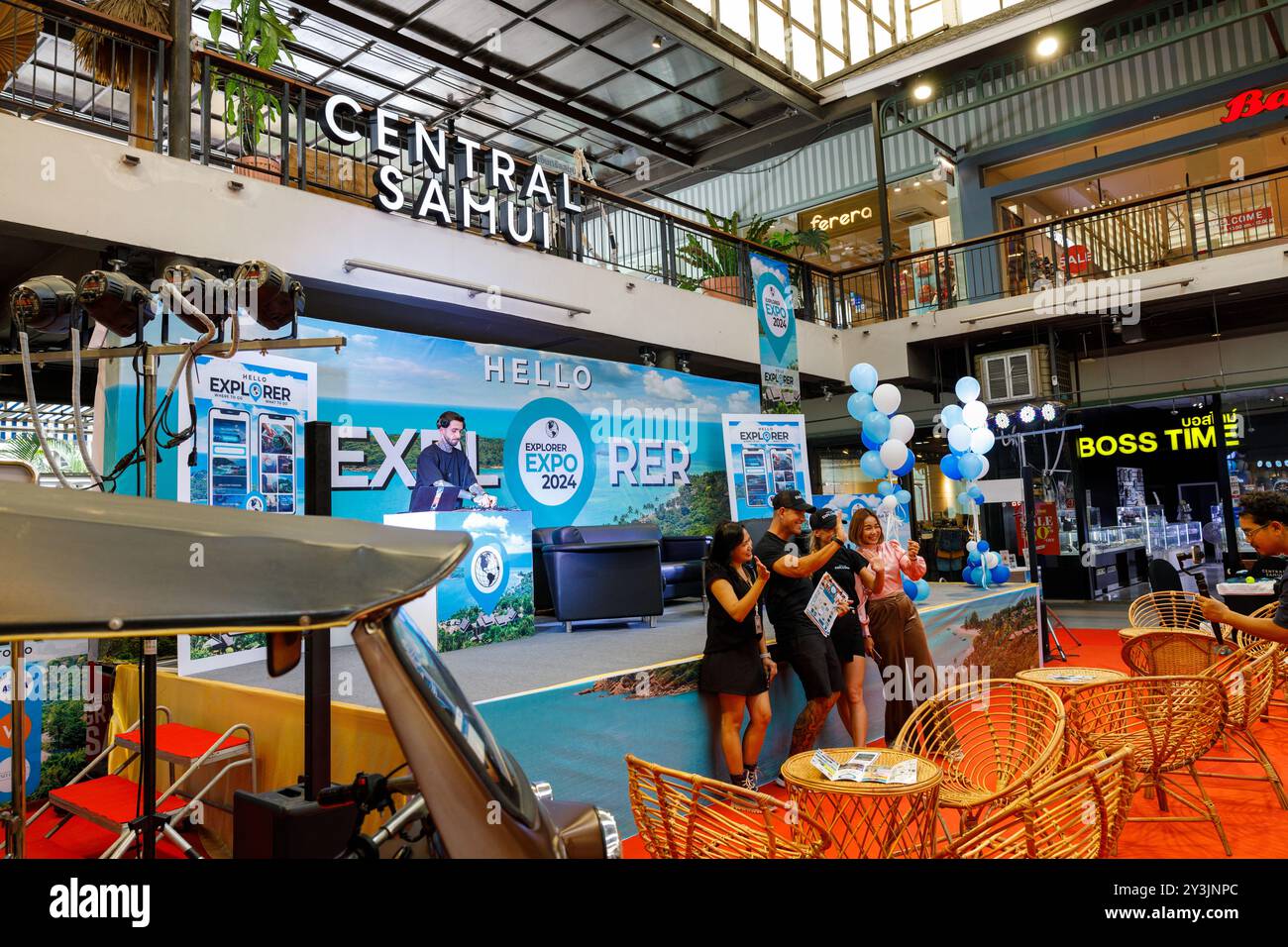 Ko Samui, Thailand - July 11,2024: A vibrant scene at the Explorer Expo ...