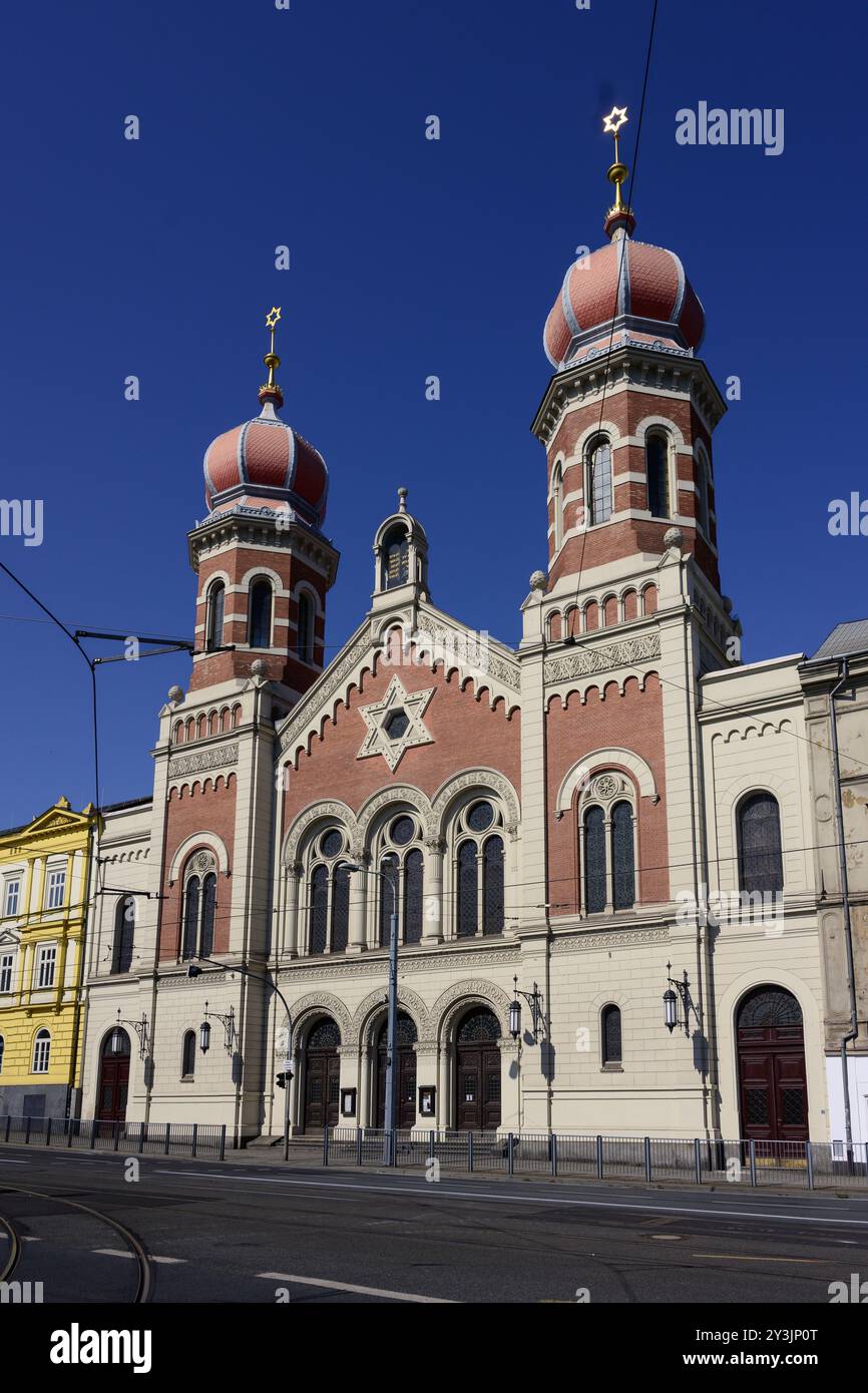 Great Synagogue Velka Synagoga Jewish Temple in Plzen, Bohemia, Czech ...
