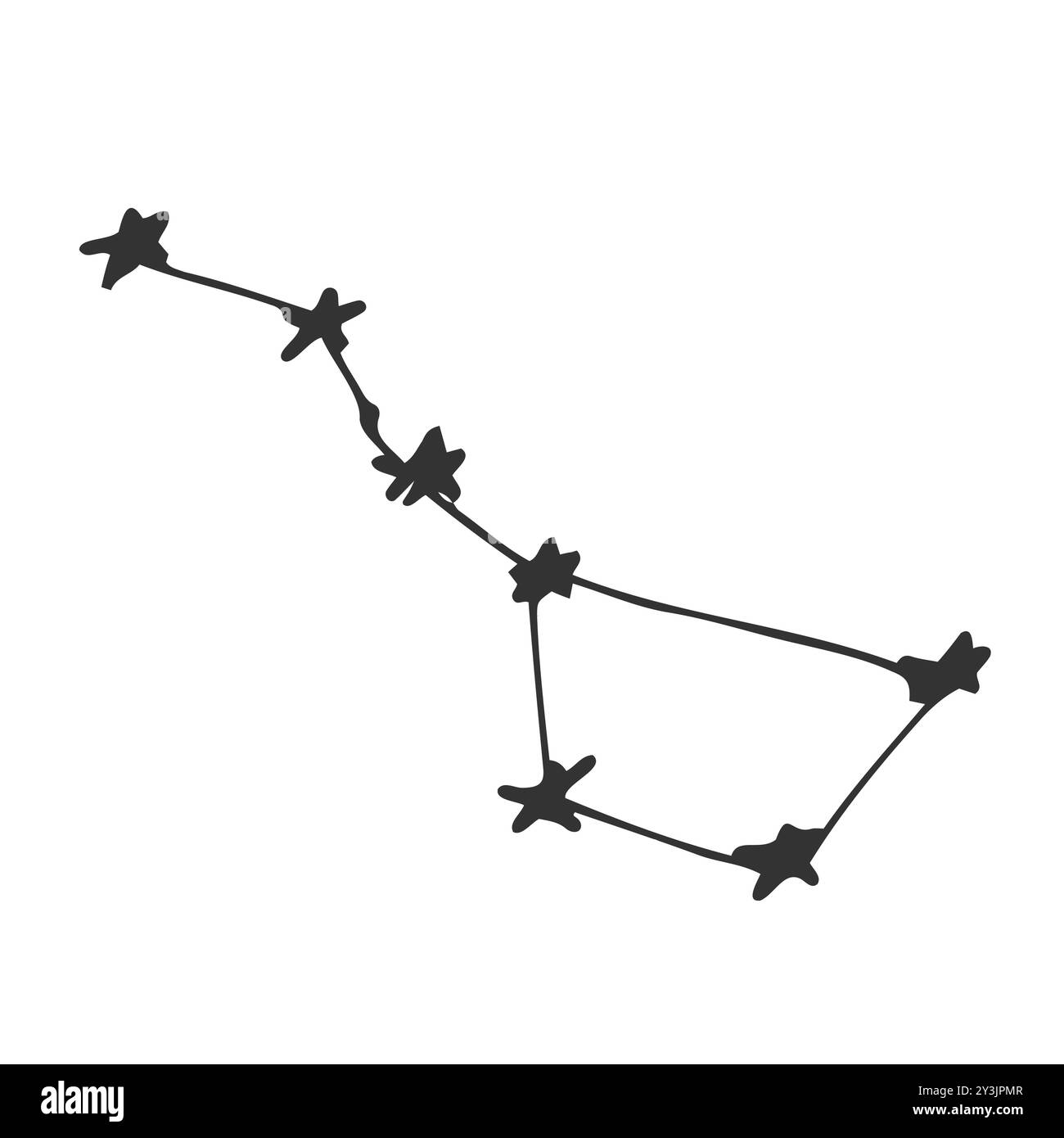 Hand drawn Big Dipper constellation Stock Vector Image & Art - Alamy