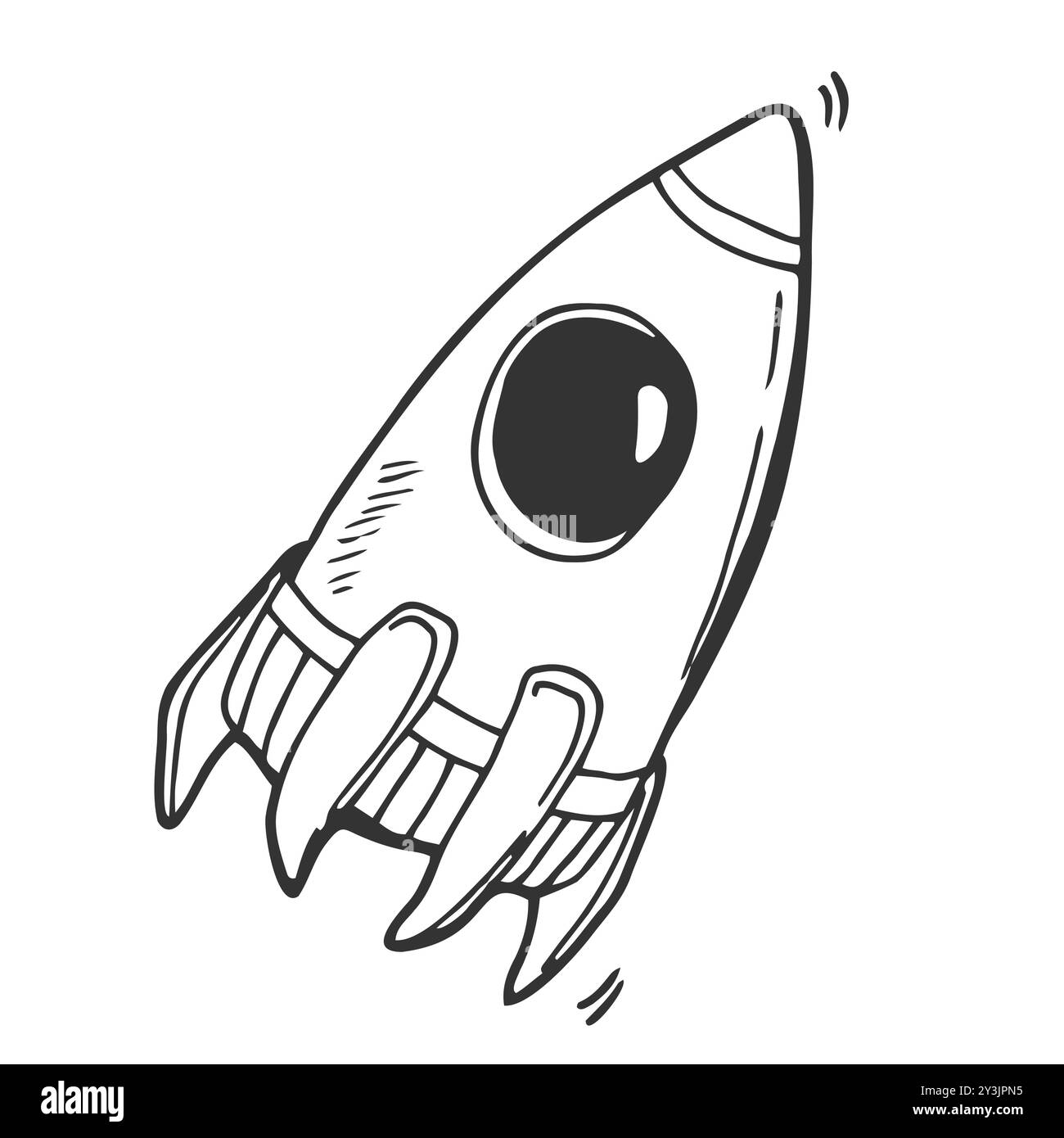 doodle icon. rocket vector illustration Stock Vector Image & Art - Alamy