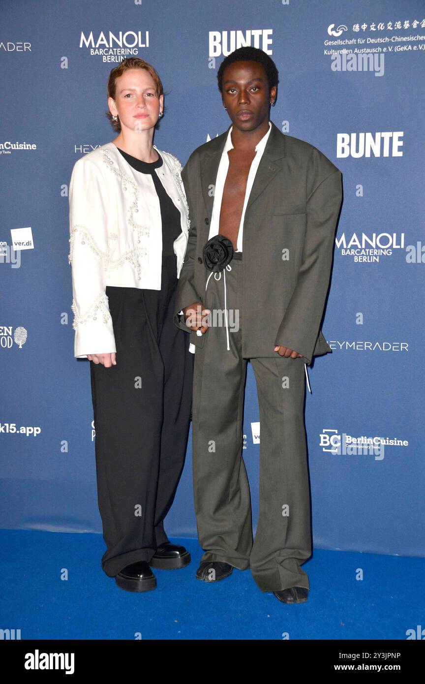 Eva Maria Jost und Benny Opoku-Arthur bei der Verleihung des Deutschen ...