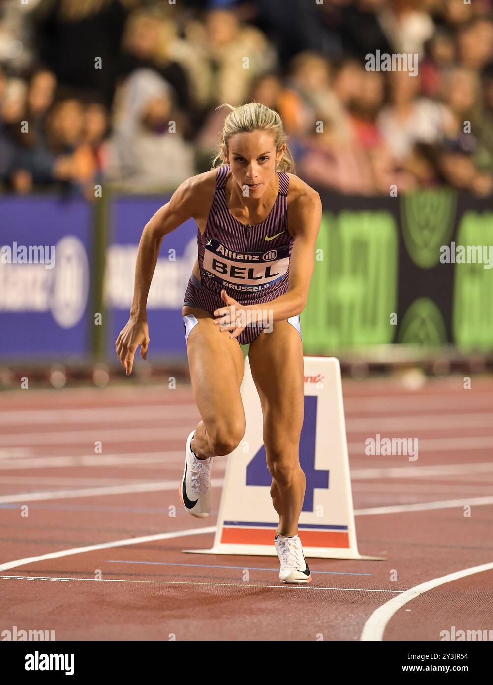 Georgia Bell of Great Britain competing in the women 800m race at the ...