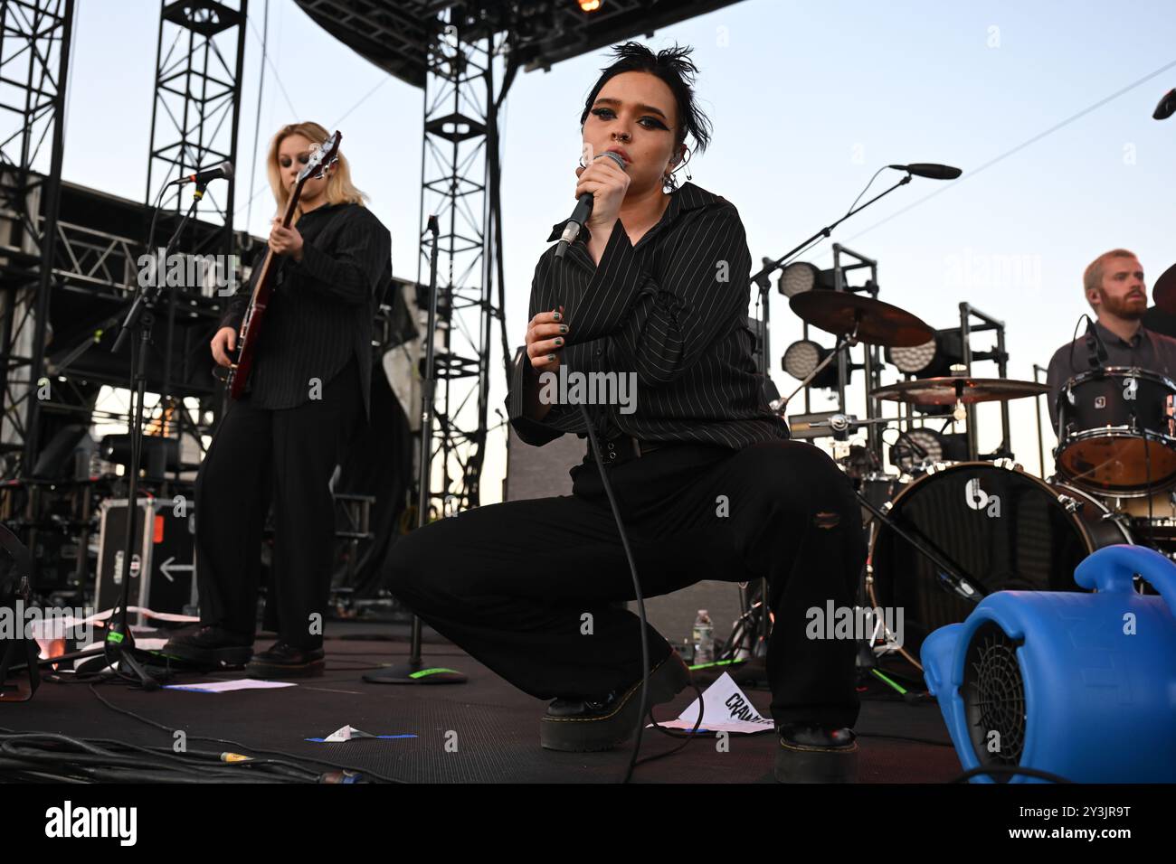 Amy Woodall and Holly Minto of Crawlers perform at Pier 17 Rooftop on ...