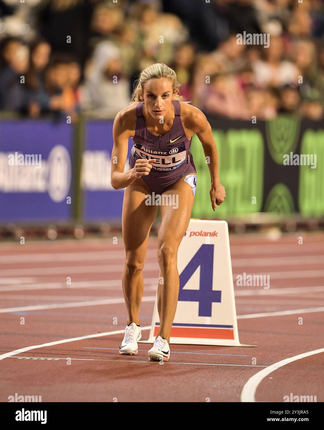 Georgia Bell of Great Britain competing in the women 800m race at the ...